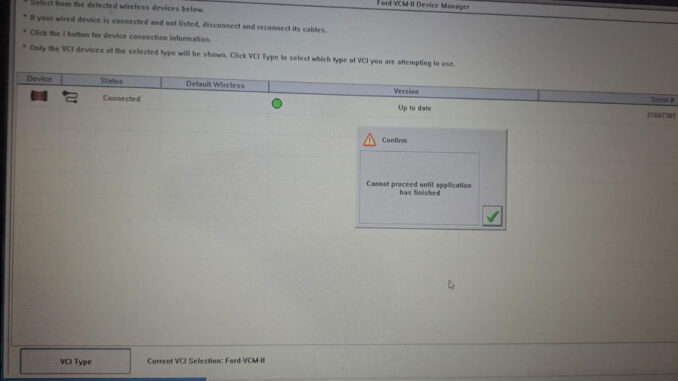 VXDIAG Ford IDS V129 Cannot Proceed Error? - VXdiagshop.com