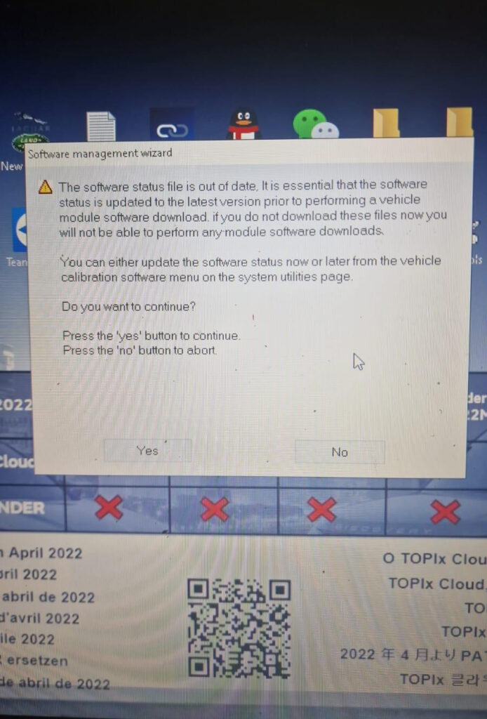 Vxdiag Jlr Pathfinder Software Status File Out Of Date