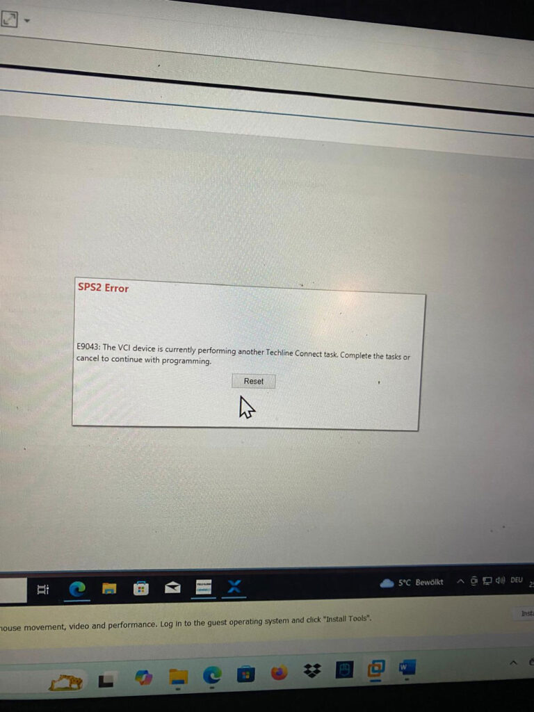 VXDIAG VCX NANO GM SPS2 Error E9043 Solution - VXdiagshop.com